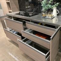 China Customized Modern White Metal Kitchen Cabinets Stainless Steel With Sink for sale