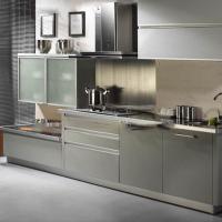 China Mini 304 Stainless Steel Kitchen Cabinet 18mm Carcase Eco Friendly for sale