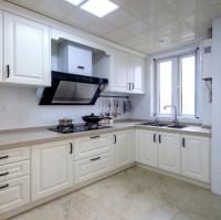 China Stainless Steel Modern Villa Luxury Custom Kitchen Cabinets Furniture Set for sale