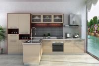 China Stainless Steel Modern Villa Luxury Custom Kitchen Cabinets Furniture Set for sale
