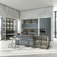 China Modern 304 Stainless Steel Kitchen Cabinets Open Design Kitchen for sale