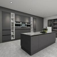 China Modern 304 Stainless Steel Kitchen Cabinets Open Design Kitchen for sale