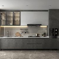 China Modern 304 Stainless Steel Kitchen Cabinets Open Design Kitchen for sale