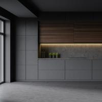 China Modern 304 Stainless Steel Kitchen Cabinets Open Design Kitchen for sale