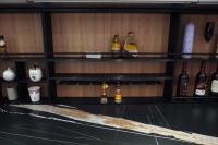China Philippines 304 Stainless Steel Kitchen Cabinet Customized Beveled Edge for sale