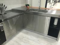 China moisture proof Modular Home Kitchen Cabinets Stainless Steel 304 Customized for sale