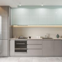 China Small Smart Soft Close Kitchen Cabinet Luxury Stainless Steel With Sink for sale