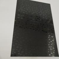 China Decorative Interior Stainless Steel Wall Cladding Etched Black Mirror PVD Coating for sale