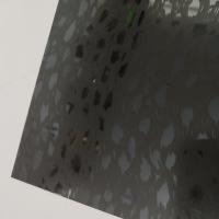 China Decorative Interior Stainless Steel Wall Cladding Etched Black Mirror PVD Coating for sale