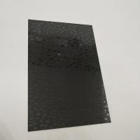 China Decorative Interior Stainless Steel Wall Cladding Etched Black Mirror PVD Coating for sale