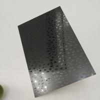 China Decorative Interior Stainless Steel Wall Cladding Etched Black Mirror PVD Coating for sale