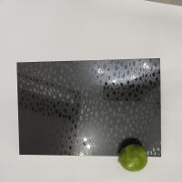 China Decorative Interior Stainless Steel Wall Cladding Etched Black Mirror PVD Coating for sale