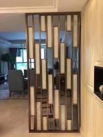 China Interior Stainless Steel Room Partition PVD Coating For Restaurant Decoration for sale