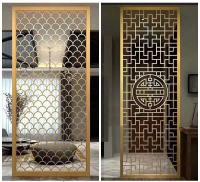 China Restaurant Stainless Steel Partition Suspended Decorative Indoor Privacy Screen for sale