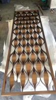 China Restaurant Stainless Steel Partition Suspended Decorative Indoor Privacy Screen for sale