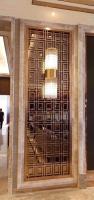 China Restaurant Stainless Steel Partition Suspended Decorative Indoor Privacy Screen for sale