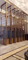 China Restaurant Stainless Steel Partition Suspended Decorative Indoor Privacy Screen for sale