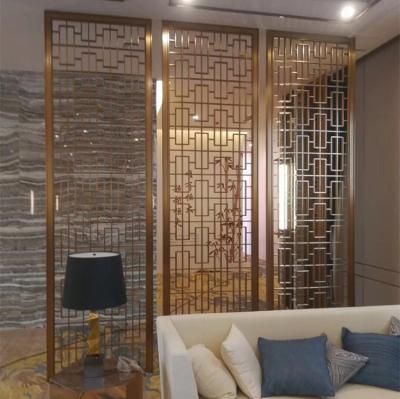 China Plain Weave Stainless Steel Partition Perforated Indoor Divider Screen for sale