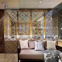 China Modern Stainless Steel Partition Europe Laser Cut Divider Panels for sale