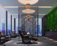 China Gold Mirror 304 Stainless Steel Partition Metal Folding Room Divider for sale