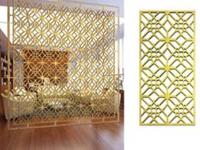 China Laser Cut Stainless Steel Partition Wall Decorative PVD Coating for sale