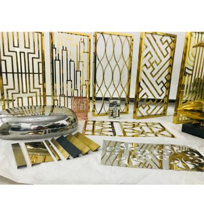 China Perforated Metal Privacy Screen Room Divider Partitions Decorative Stainless Steel for sale