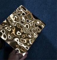 China Sapphire Color Stainless Steel Sheet Laser Cut Mirror Finish Wall Cladding for sale