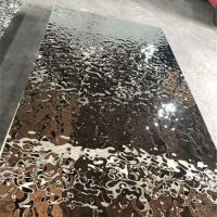 China Sapphire Color Stainless Steel Sheet Laser Cut Mirror Finish Wall Cladding for sale