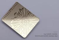 China Polished Gold Stainless Steel Sheet Decorative Embossing Metal Sheet for sale