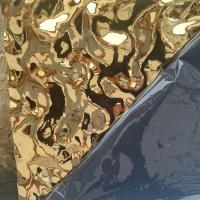 China 201 304 Color Stainless Steel Sheet Coated Decorative 3D Metal Wall Panels for sale