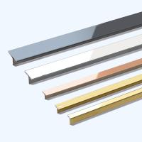 China Brushed Stainless Steel Trim Decorative Tile Trim Profiles For Wall Decoration for sale