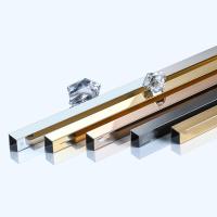 China Brushed Stainless Steel Trim Decorative Tile Trim Profiles For Wall Decoration for sale