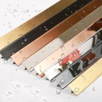 China Wall Edge Metal 304 Stainless Steel Trim For Ceramic Protection for sale