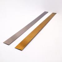 China Gold Mirror Stainless Steel Trim Polishing Flat Metal Tile Trim For Furniture for sale