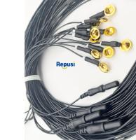 China Reusable EEG Cup Electrodes with Gold Plating and 3m Cable for sale