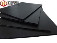 China Waterproof Fire Retardant Black Corrugated Plastic Sheets for sale
