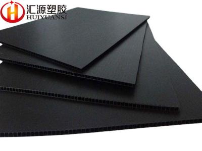 China Waterproof Fire Retardant Black Corrugated Plastic Sheets for sale