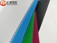 China Corrosion Resistant 5mm Corrugated Plastic Cardboard Sheets Blue Black Gray White for sale