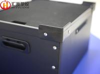 China ISO9001 1900gsm Stackable Black ESD Corrugated Box for sale
