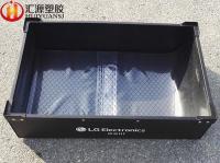 China ISO9001 1900gsm Stackable Black ESD Corrugated Box for sale