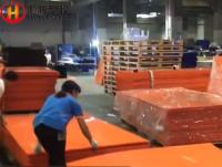 China 1.22x2.44m Orange Corrugated Plastic Packaging Sheets for sale