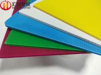 China Waterproof 3mm Colored Corrugated Plastic Panels for sale