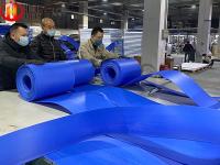China Smooth Glossy 1mx50m 5mm Blue Corrugated Plastic Rolls for sale