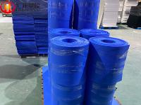 China Smooth Glossy 1mx50m 5mm Blue Corrugated Plastic Rolls for sale