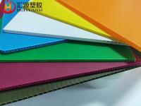 China Non Toxic 1220x2440mm Corrugated Plastic sheets 4x8 fluted plastic board for sale