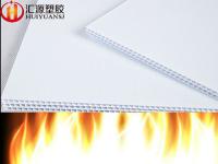 China 1mx2m Fireproof White Corrugated Plastic Cardboard for sale