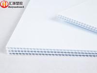 China Recyclable Non Toxic White Corflute Sheets , 8mm Corrugated Plastic Sheets for sale