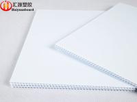 China Recyclable Non Toxic White Corflute Sheets , 8mm Corrugated Plastic Sheets for sale
