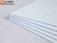 China Recyclable Non Toxic White Corflute Sheets , 8mm Corrugated Plastic Sheets for sale