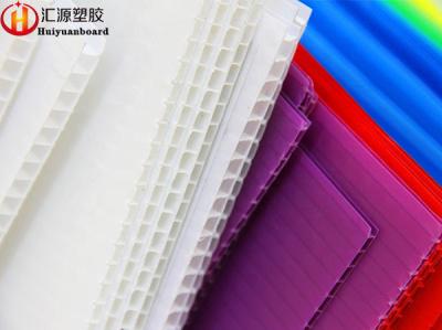 China Smooth Good Hardness White Corflute Sheets , Corrugated Plastic Sheets 48